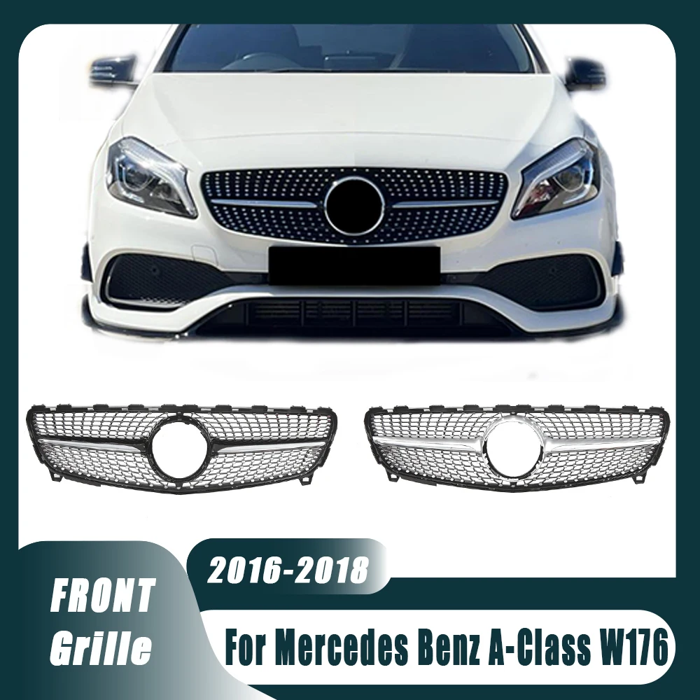 For-Benz-A-class-W176-16-18-A180-A200-A250-A45-AMG-Chrome-Silver ...