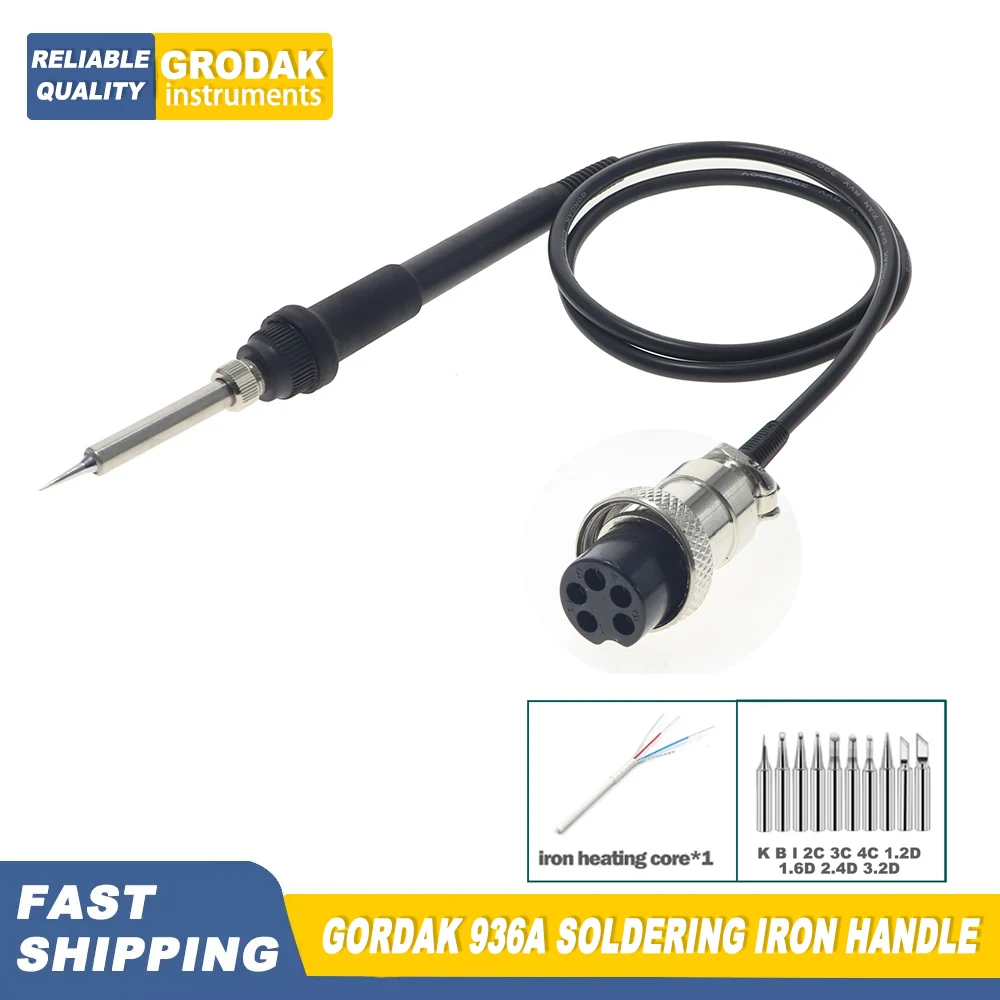 GORDAK 936A Soldering Iron Handle 60W Universal 936 Soldering Stations Electric Irons 5 Holes ...