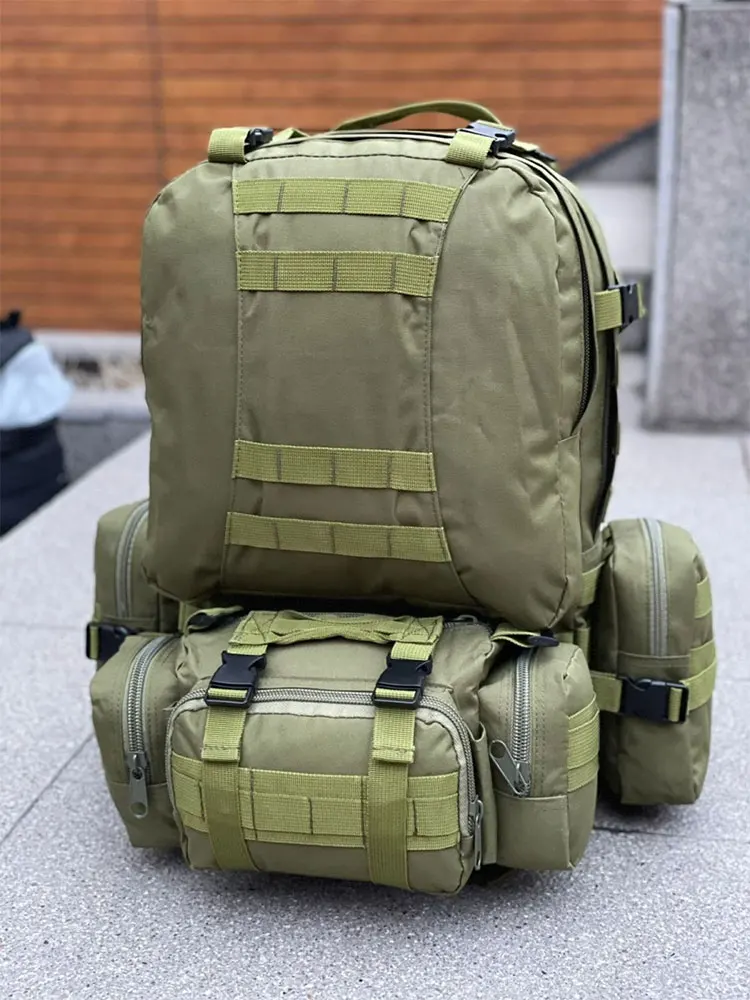Mochila Táctica de 50L 4 en 1 Bolsas Militares para Hombres Bolsa de ...