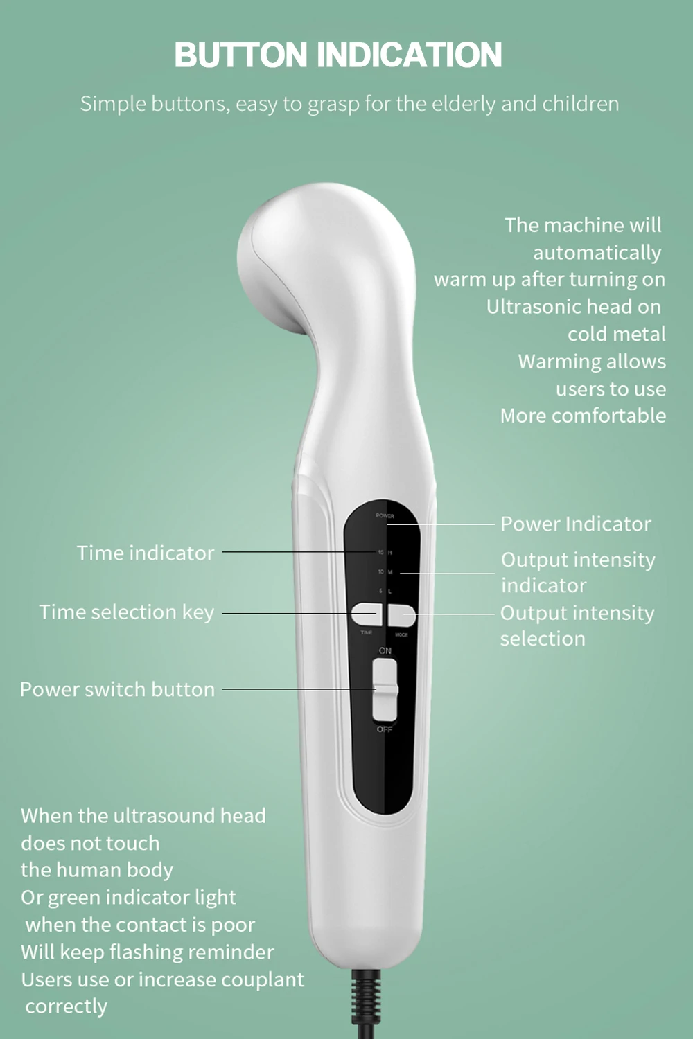 Portable Pain Relief Device Therapeutic Physiotherapy Equipment Ultras