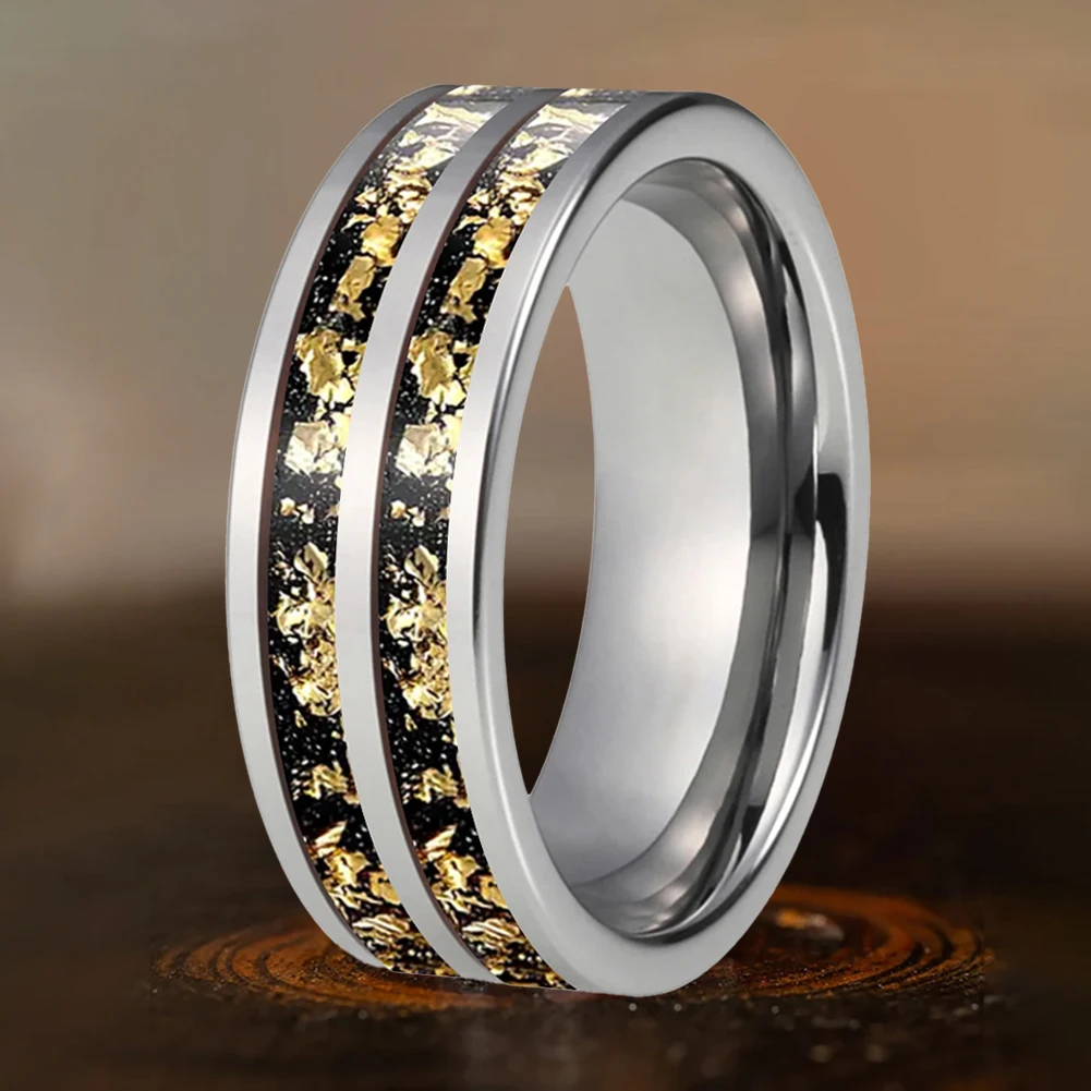 MenBand 8mm Tungsten Ring for Men and Women's Engagement Wedding New ...