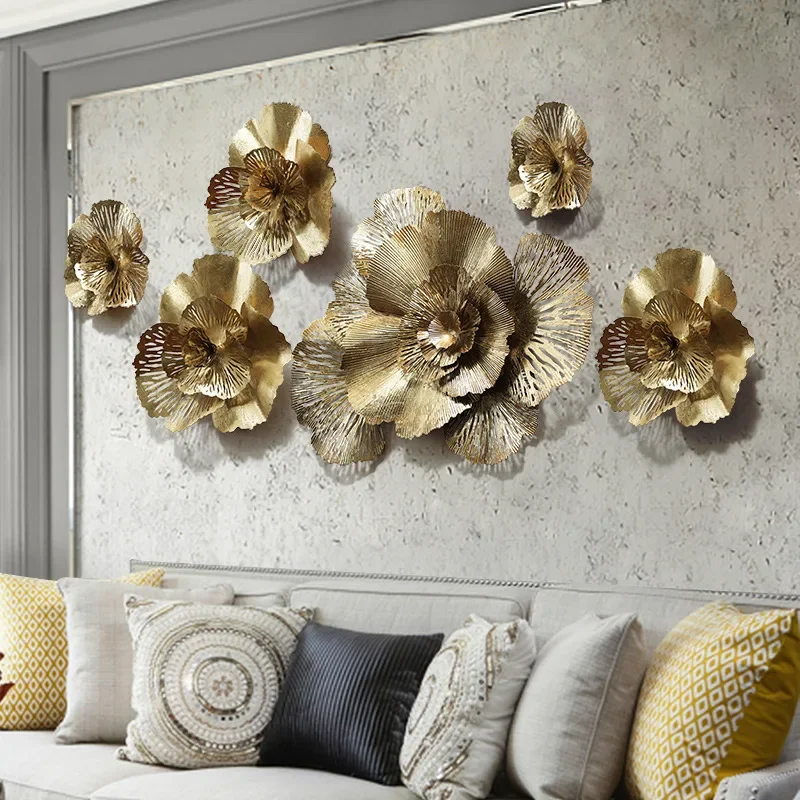 New-Chinese-Style-Living-Room-Sofa-Light-Luxury-Wall-Decoration-Metal ...