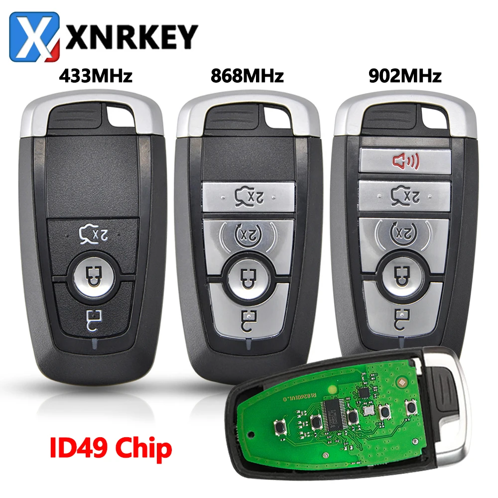 XNRKEY-434-868-902MHz-ID49-Remote-Key-For-Ford-Mondeo-Mustang-Fusion ...