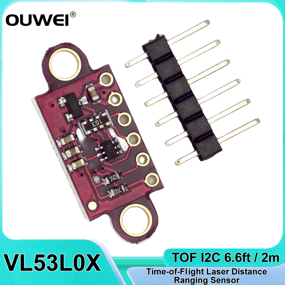 Módulo De Sensor De Distância A Laser Para Arduino Breakout Vl53l0x Gy ...