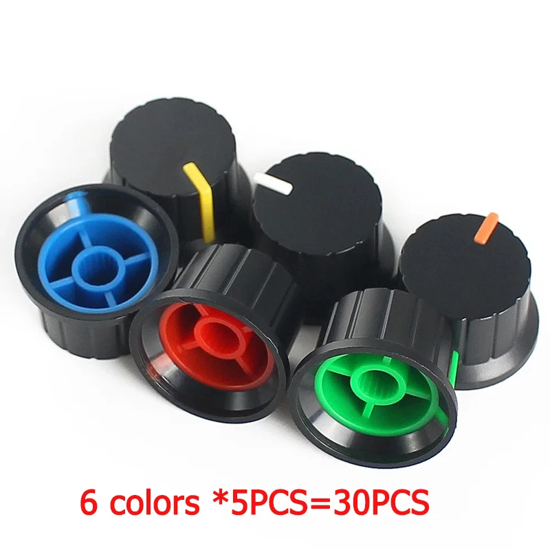 30PCS-Potentiometer-Knob-24x15mm-Encoder-Switch-Cap-Plastic-Switch ...