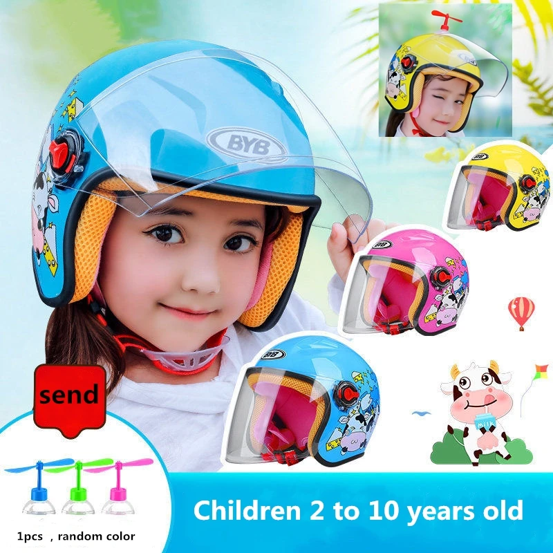 Fashion-Children-Helmet-Motorcycle-Helmet-ScooterWinter-Helmet-Sunshade ...