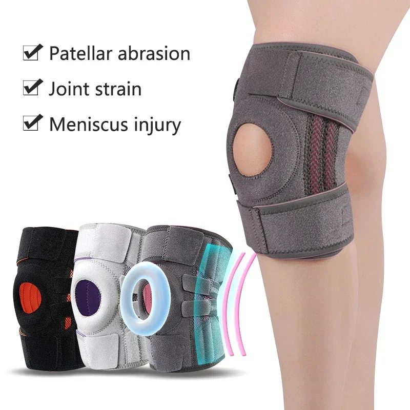 Meniscus-Sports-Knee-Pad-Silicone-Shock-Absorption-Stability-Patella ...