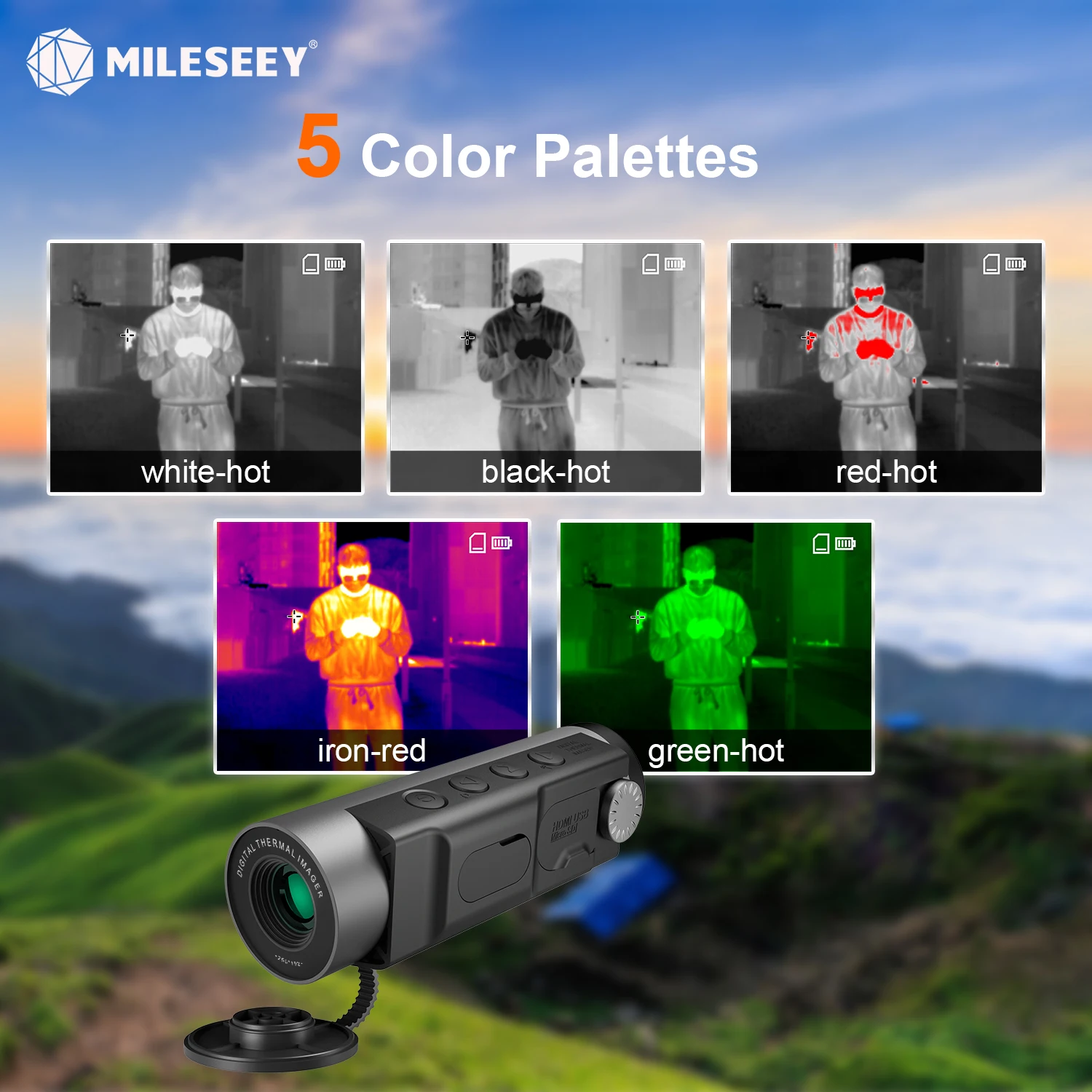 MILESEEY-TNV10-Monocular-Outdoor-Night-Vision-Binoculars-Professional ...