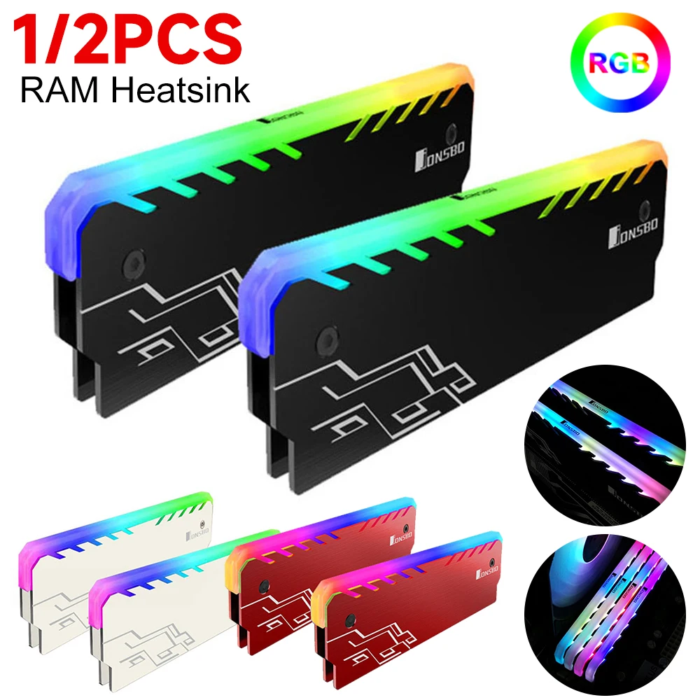 RGB-RAM-Memory-Cooling-Thermal-Pads-Spreader-Cooler-para-PC-Desktop ...