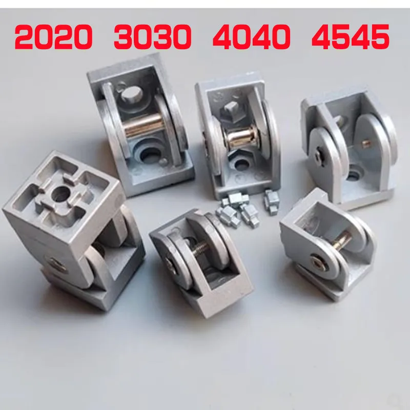 1-4pcs 2020/3030/4040 Zinc alloy living hinge Aluminum profile fittings ...