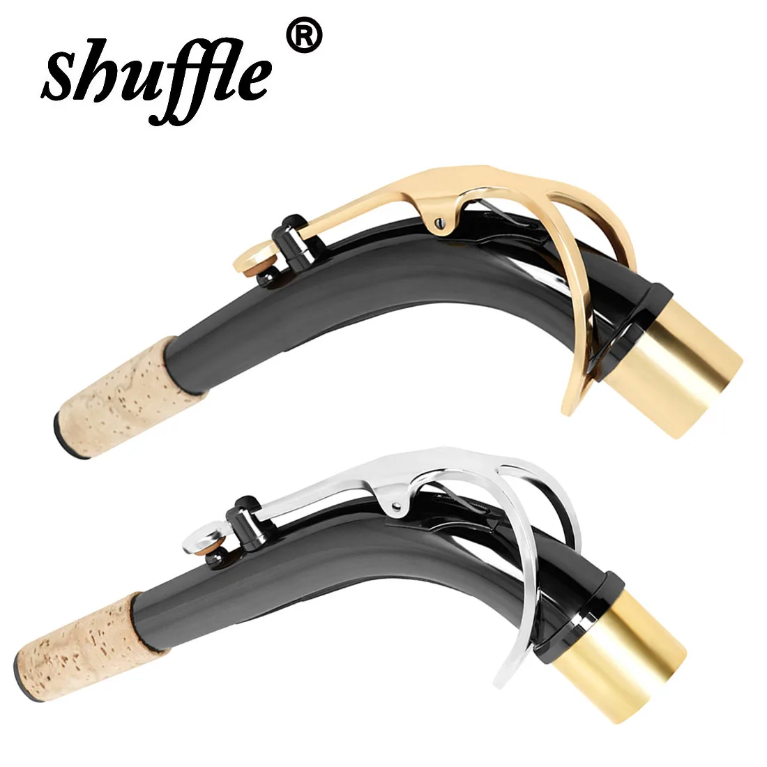 Alto-Saxophone-Bent-Neck-Brass-with-Black-Nickel-Plating-Golden-Silver ...