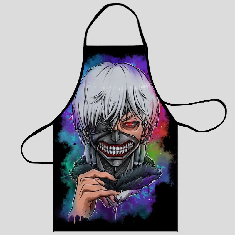 New-Ken-Kaneki-Apron-Kitchen-Aprons-For-Women-Oxford-Fabric-Cleaning ...