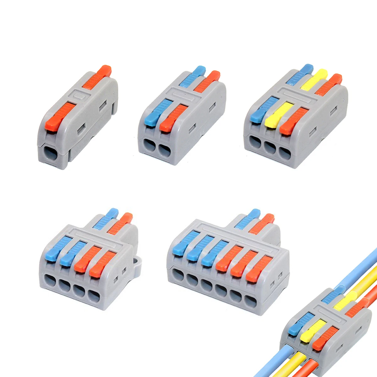 10-50-PCS-Mini-Fast-Wiring-Cable-Connectors-Universal-Compact-Splitter ...