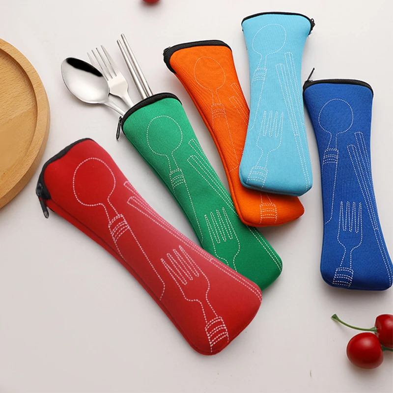 Portable-Tableware-Bag-Cutlery-Bag-Dinner-Set-Travel-Packaging-Storage ...