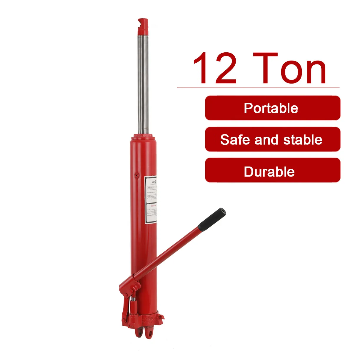 12 Ton Hydraulic Jack Repair Tool Long Ram Manual Replacement 8T Engine ...