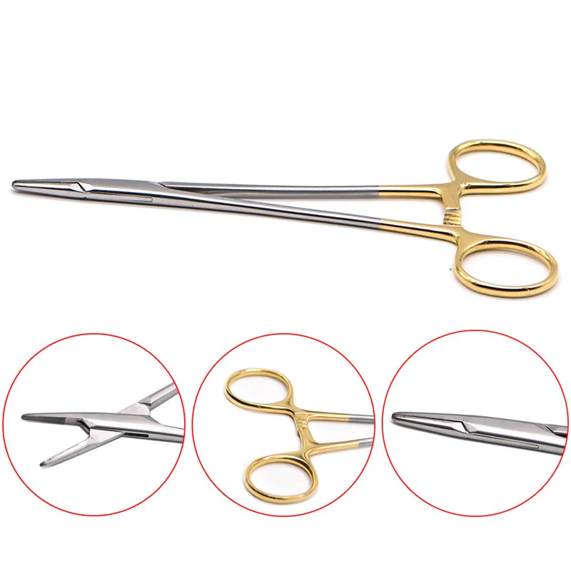 1PC-Dental-Needle-Holder-Plier-TC-Head-German-Reusable-Stainless-Steel ...