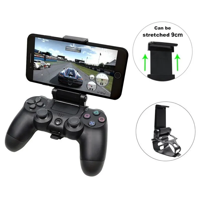 For PS4 Mobile Cell Phone Stand For PS4 Controller Mount Hand Grip For ...