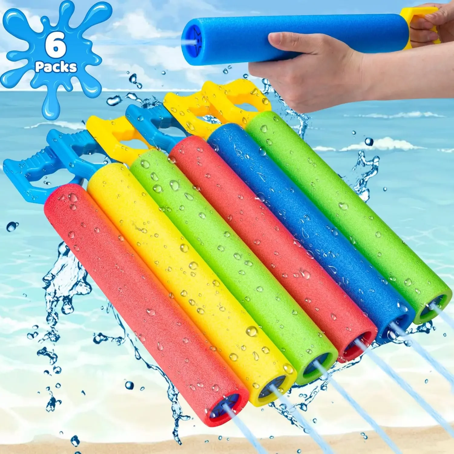 Foam-Water-Shooter-Water-Guns-Water-Blaster-for-Swimming-Pool-Beach ...