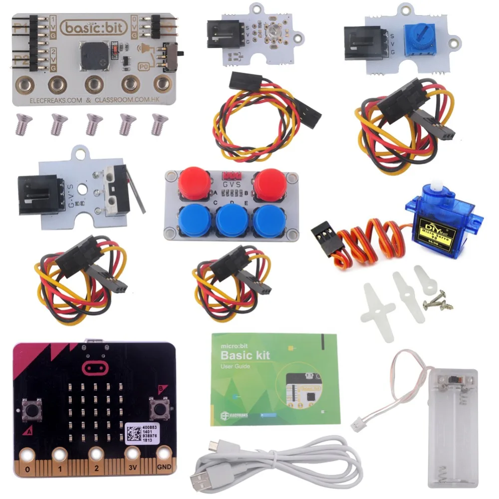Para-Microbit-Kit-B-sico-Starter-Kit-com-Micro-bit-Board-M-dulo-LED ...