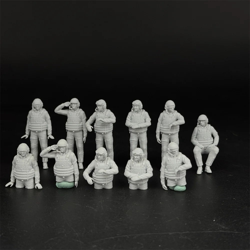1/35 Scale Modern Military Abrams US tank crew Figures Resin Model Kit ...
