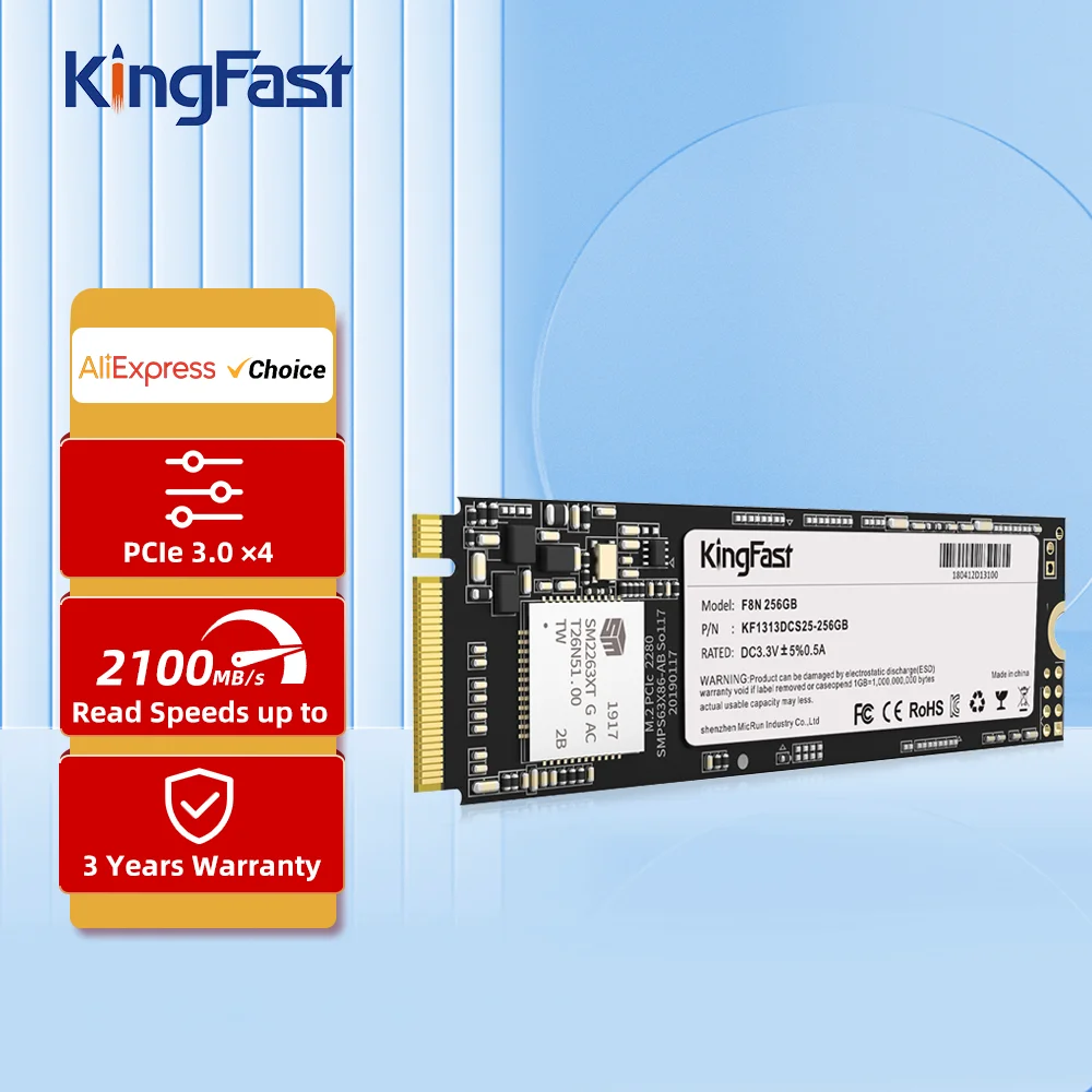 KingFast-Ssd Nvme M2 1TB 512GB 256GB 128GB HD SSD 드라이브, M.2 2280 PCIE 3 ...