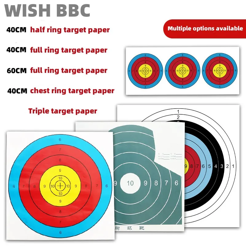 10PCS-Target-Face-40-40cm-60-60cm-Archery-Target-Paper-Hunting-Archery ...