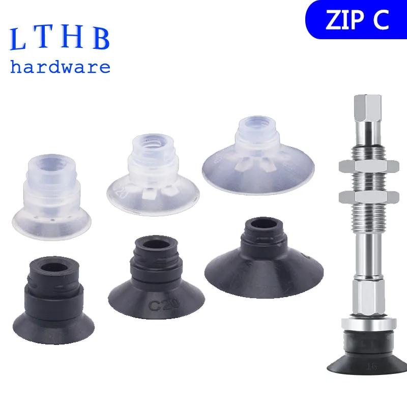 10-Pcs-SMC-Type-C-Series-Flat-Ribbed-Vacuum-Suction-Cup-ZP-10CS-ZP13CS ...