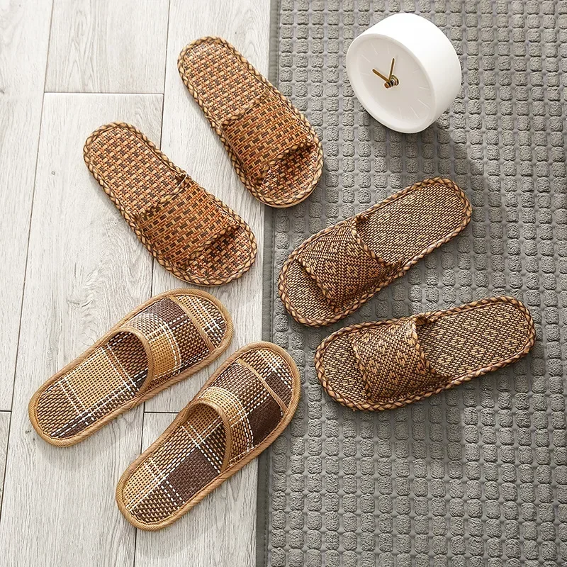 Indoor-Silent-Bamboo-Sandals-Summer-Cool-and-Breathable-Slippers-for ...
