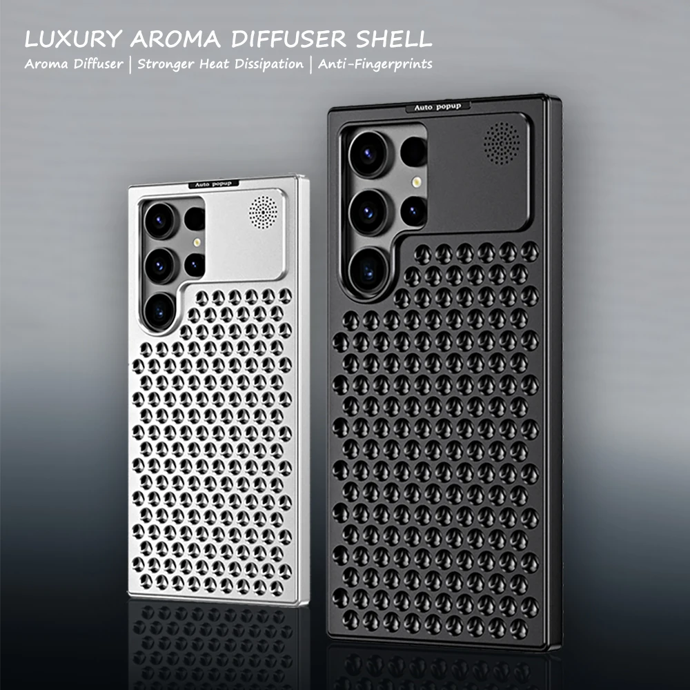 Luxury-Metal-Cooling-Hollow-Aluminum-Phone-Case-For-Samsung-Galaxy-S22 ...