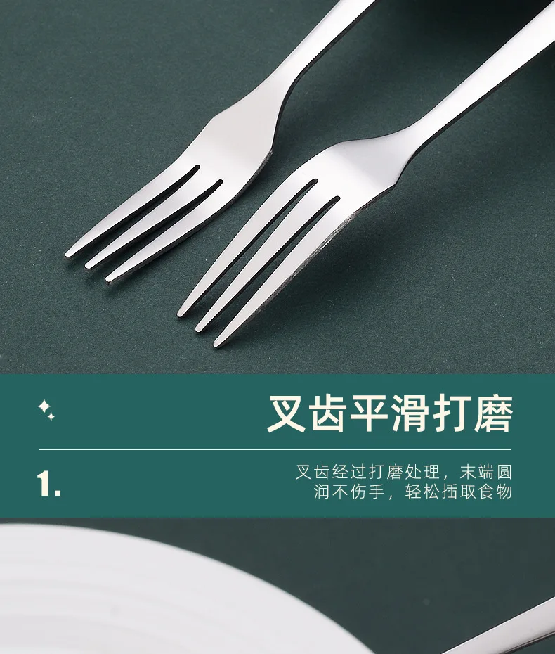 FOURCHETTE DE TABLE,Black--Fourchette à fruits patte de chat Kawaii en ...