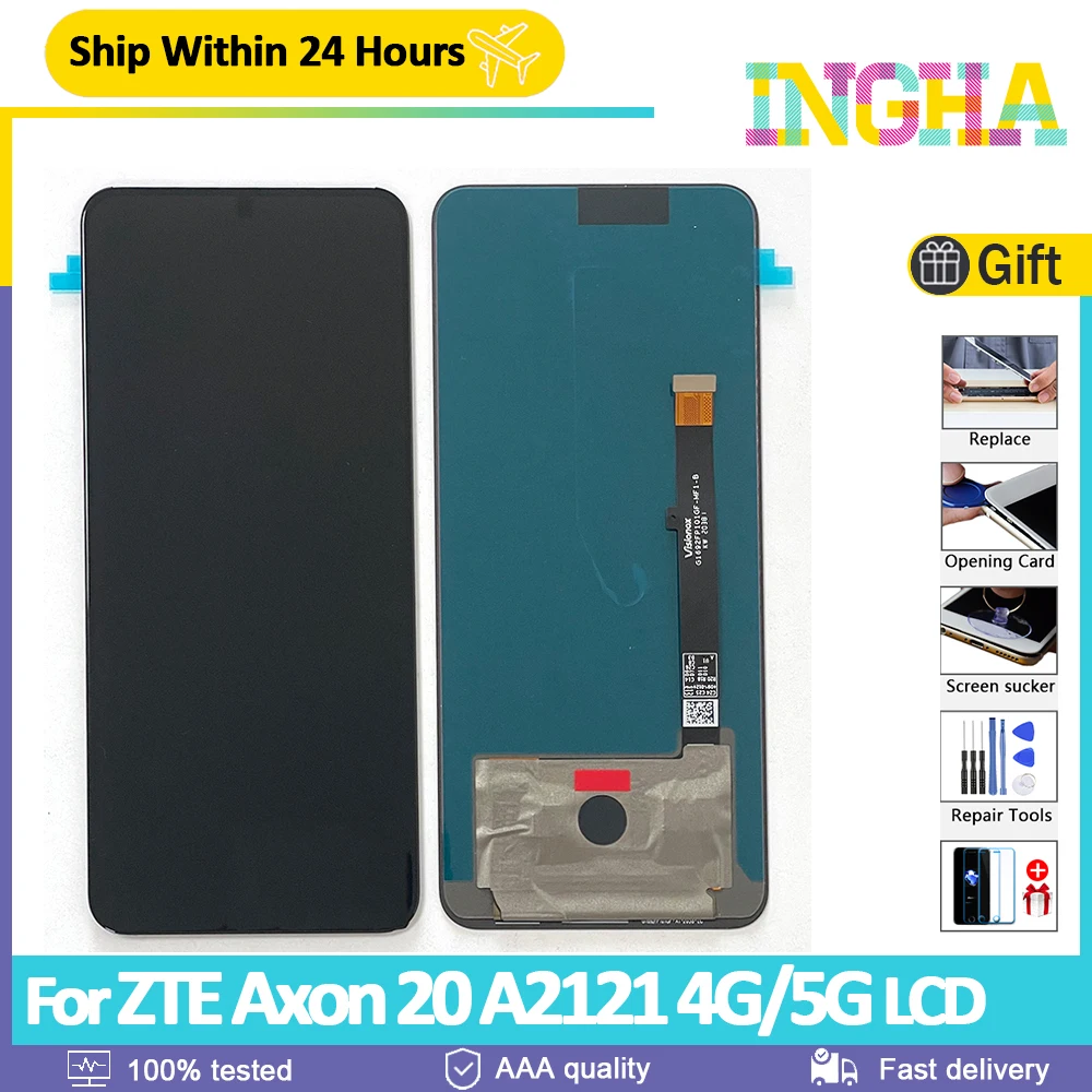 6.92" Original AMOLED For ZTE Axon 20 A2121 4G 5G LCD Display Touch ...