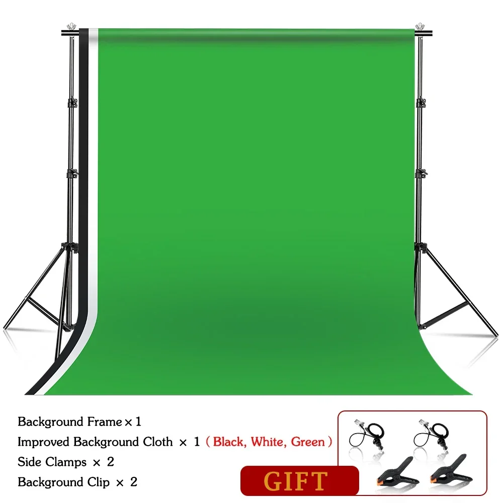 SH Photography Background Stand Kit With Stand Support System Backdrops ...