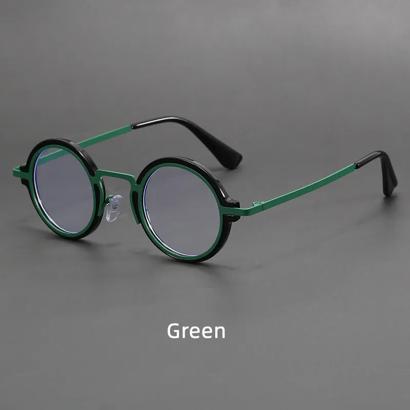 Retro-Japanese-Round-Sheet-Metal-Men-Women-Artistic-Small-Eyeglass ...