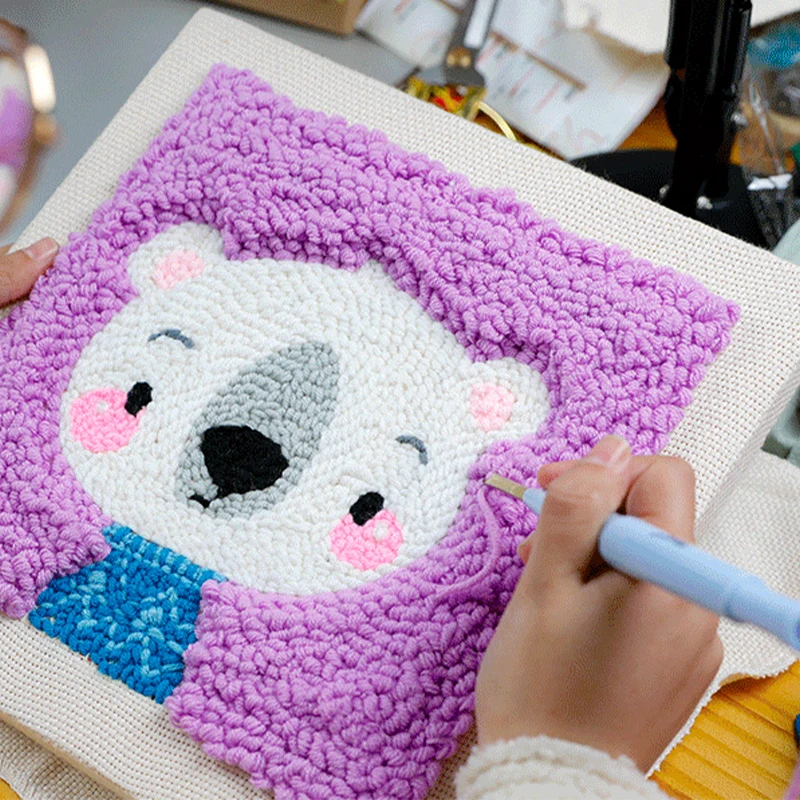 Punch Needle Starter Kit Complet For Kids Gift Animal Magic Embroidery ...