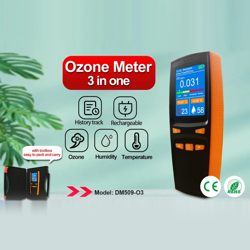 KKMOON Portable Ozone Analyzer Multifunctional Intelligent O3 Ozone ...