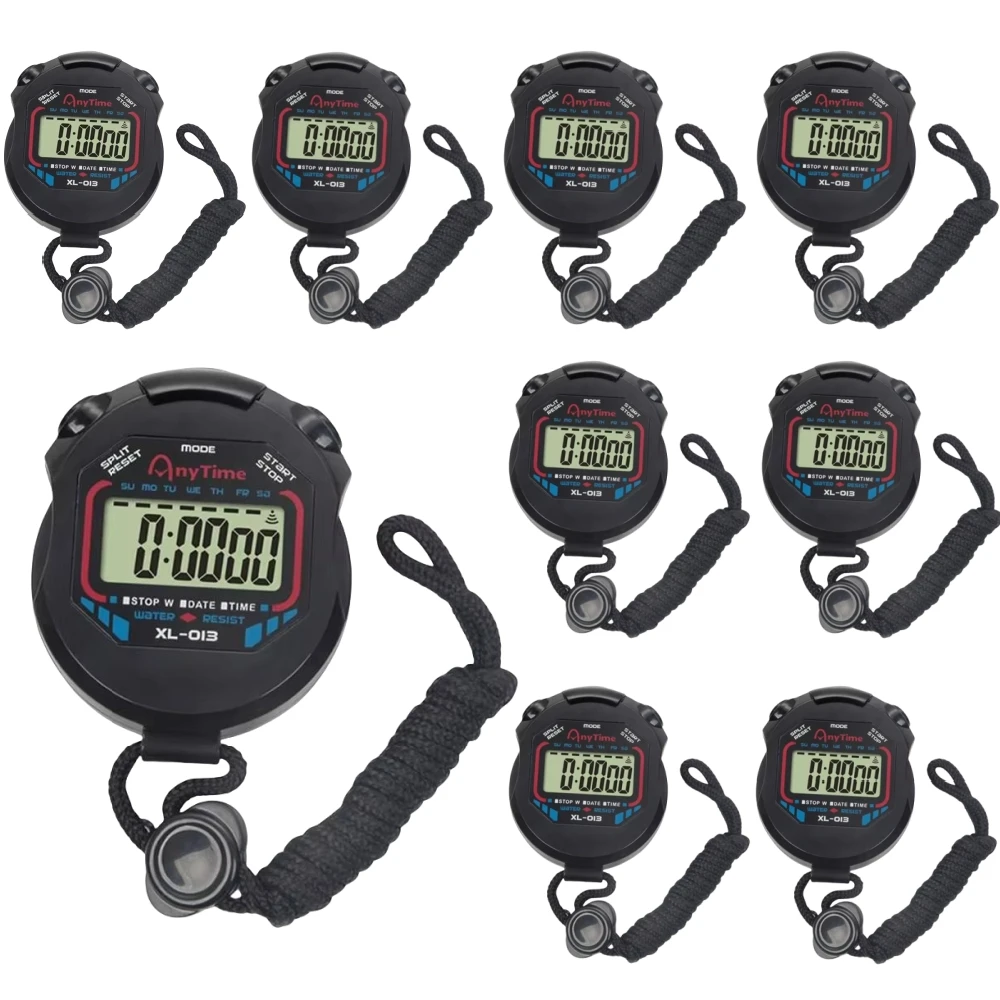 Waterproof Chronometer Handheld Pocket Stopwatch Professional Digital ...