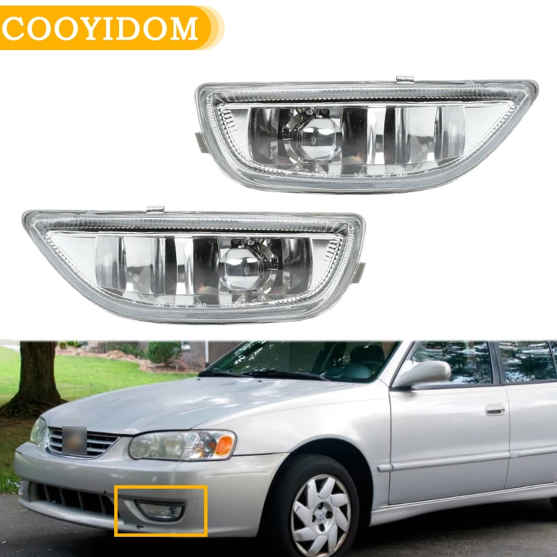 Car Front Driving Lamp Fog Lights Clear Lens 8122002030 8121002040 For ...