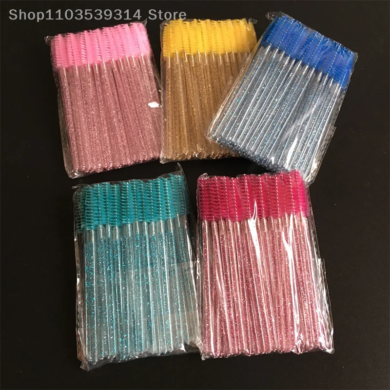New-style-50Pcs-Disposable-Crystal-Eyelash-Brush-Eyelashes-Lift-Lifting ...