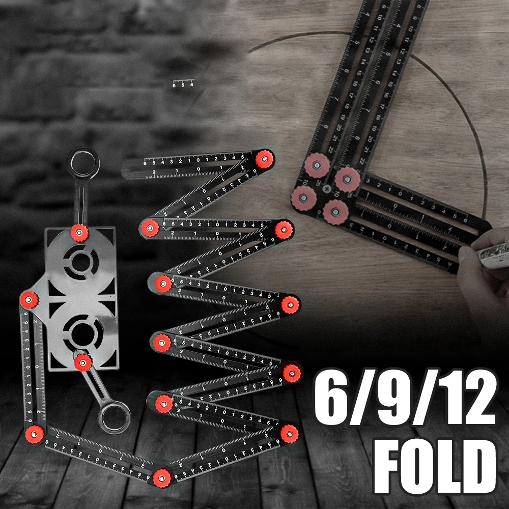 Aluminum-Alloy-Multi-Angle-Ruler-Finder-Measure-Ruler-with-2-Drill-Tile ...