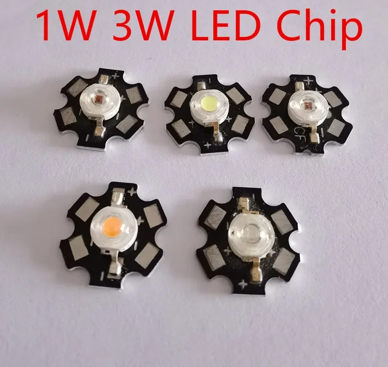 10pcs-1W-3W-High-Power-warm-white-cool-white-natural-white-red-green ...