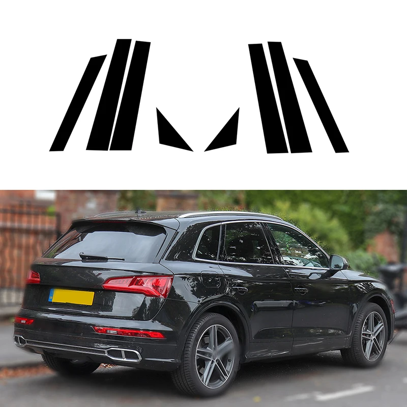 6pcs-Car-Window-Pillar-Posts-Decal-Cover-Stickers-for-Audi-Q5-80A-2018 ...
