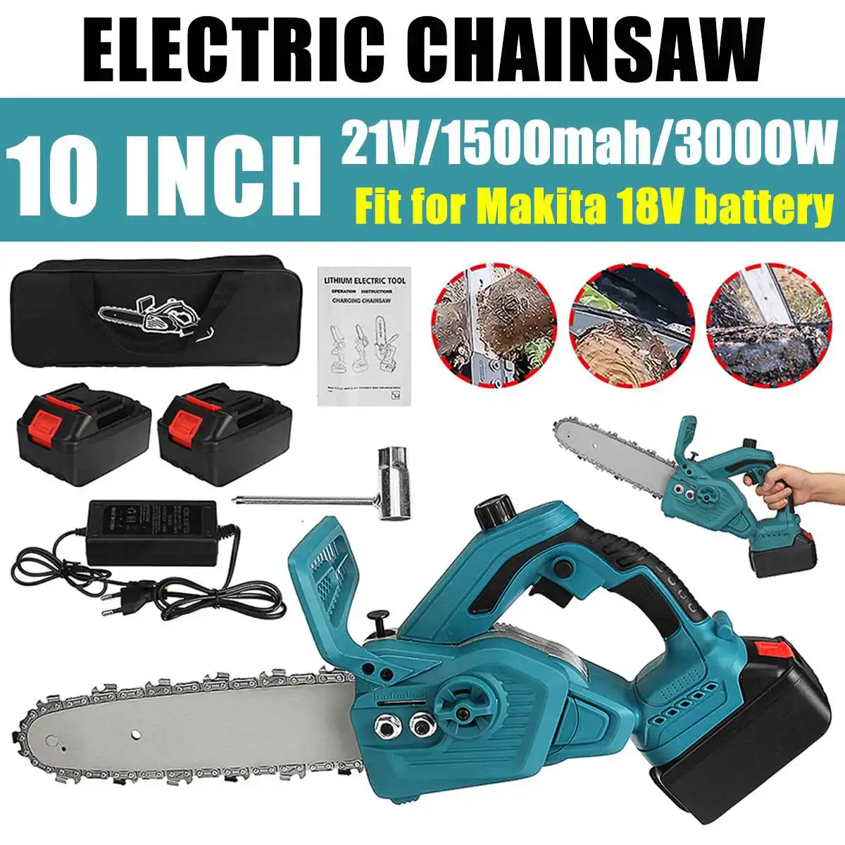 10-inch-3000W-Cordless-Electric-Saw-Woodworking-Logging-Winter-Garden ...