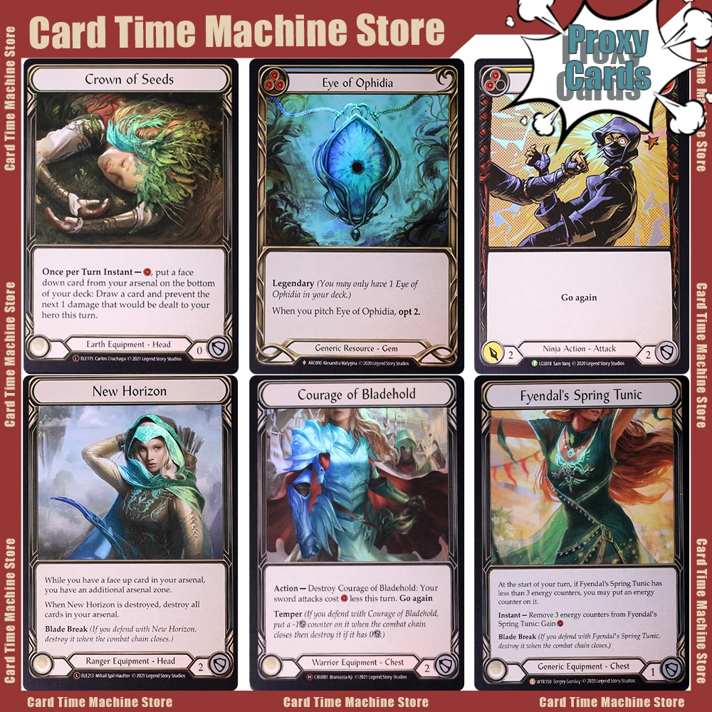 Flesh and Blood NON FOIL Proxy Cards DIY Cards FAB TCG Game Collection ...