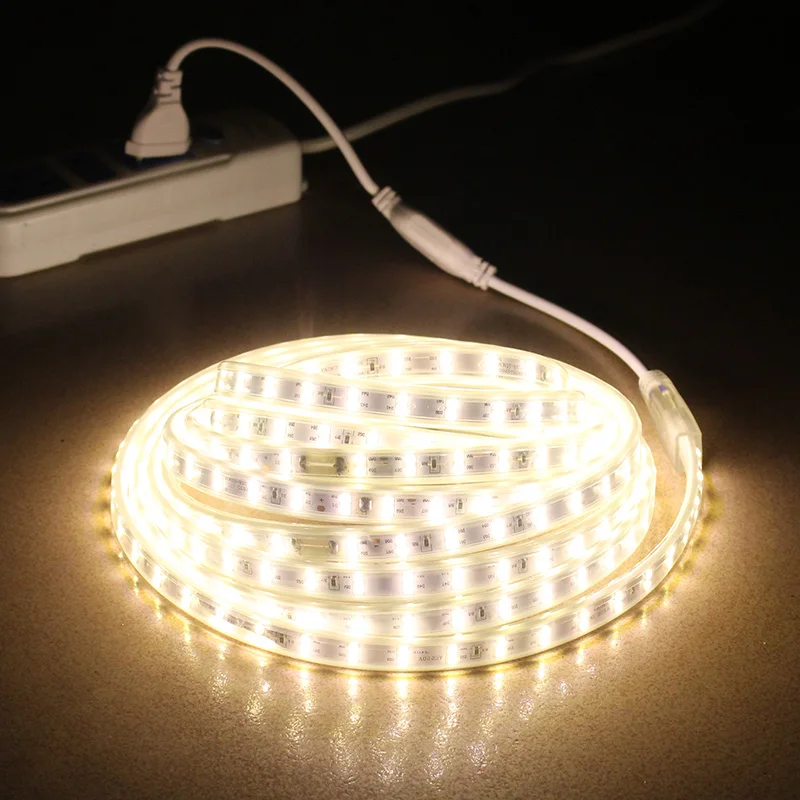220v LED Strip for Living Room 120leds/M Waterproof LED Ribbon ...
