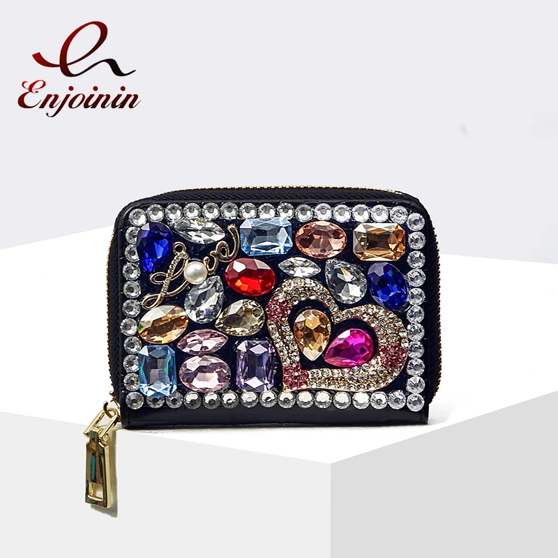 Luxury-Heart-Shape-Women-s-Short-Wallet-Card-Case-Designer-Colorful ...