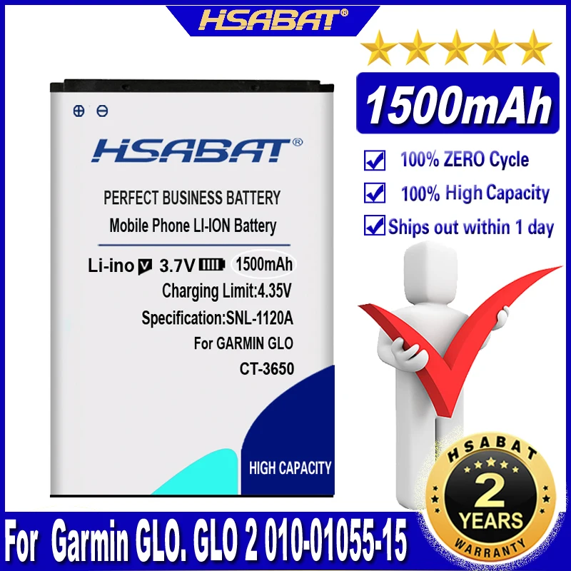 010-10840-00 010-11935-00 1500mAh Battery for GARMIN GLO™ for Aviation ...