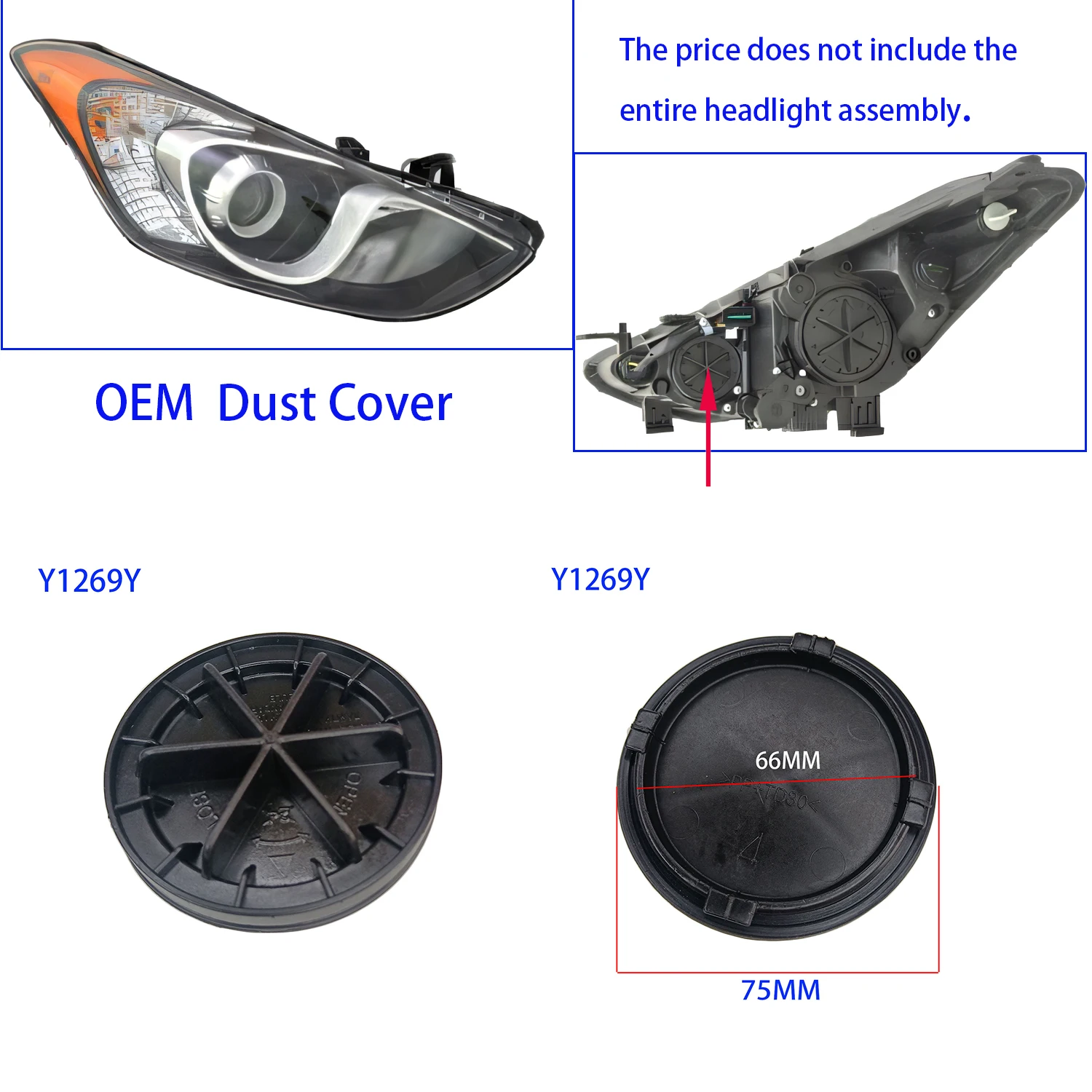 Hyundai i30 headlight cover store