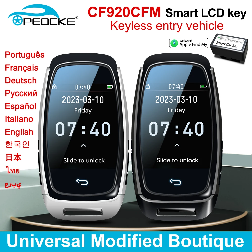 CF920FM Smart LCD Car Key – Universal Display Remote