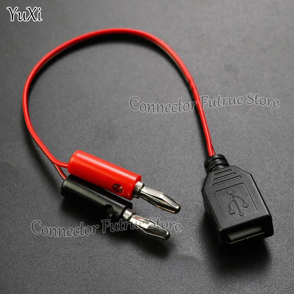 YUXI-1PCS-USB-Female-to-4MM-Banana-Plug-Test-Lead-A-Female-Charging ...
