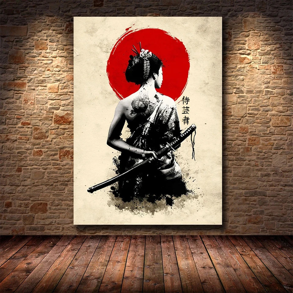 Japanese-Samurai-Diamond-Mosaic-Puzzle-5D-Diamond-Painting-Rhinestones ...